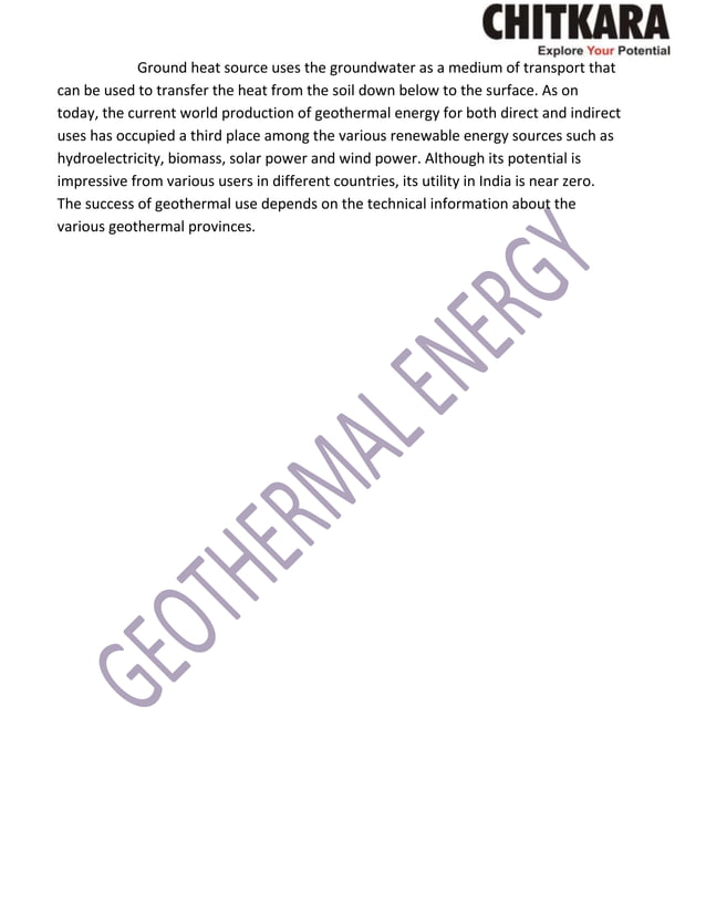 Geothermal Energy | DOCX | Power and Energy Industry | Industries