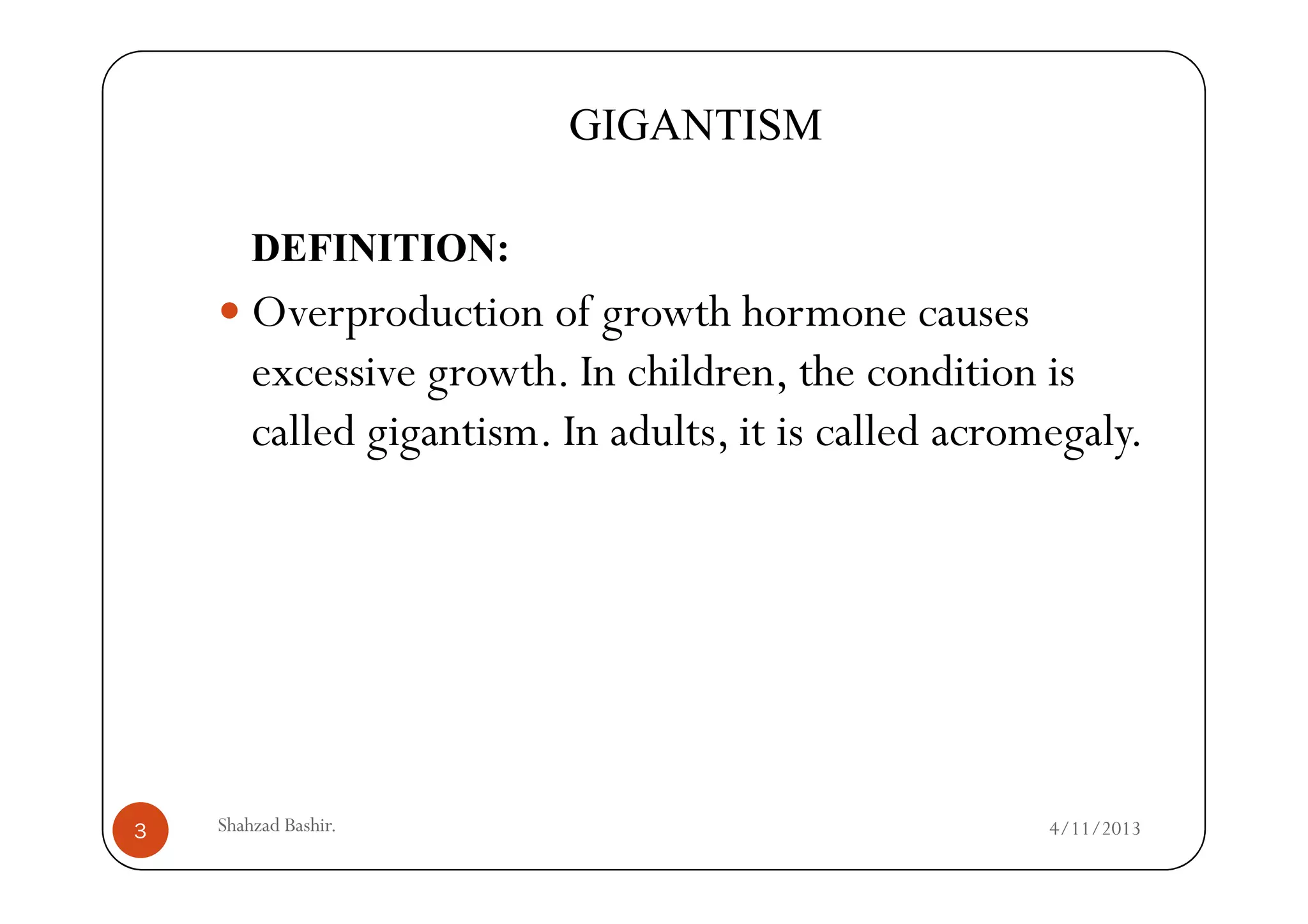 Final gigantism. | PDF
