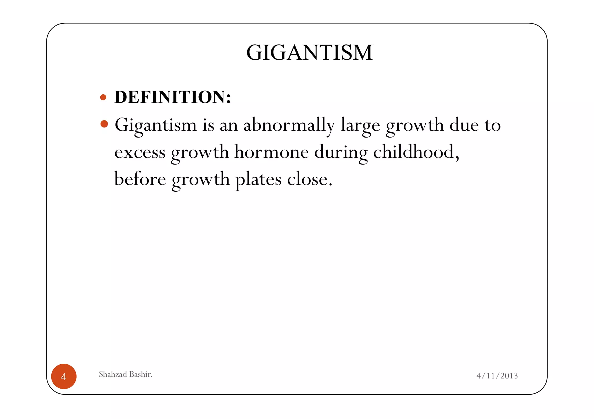 Final gigantism. | PDF