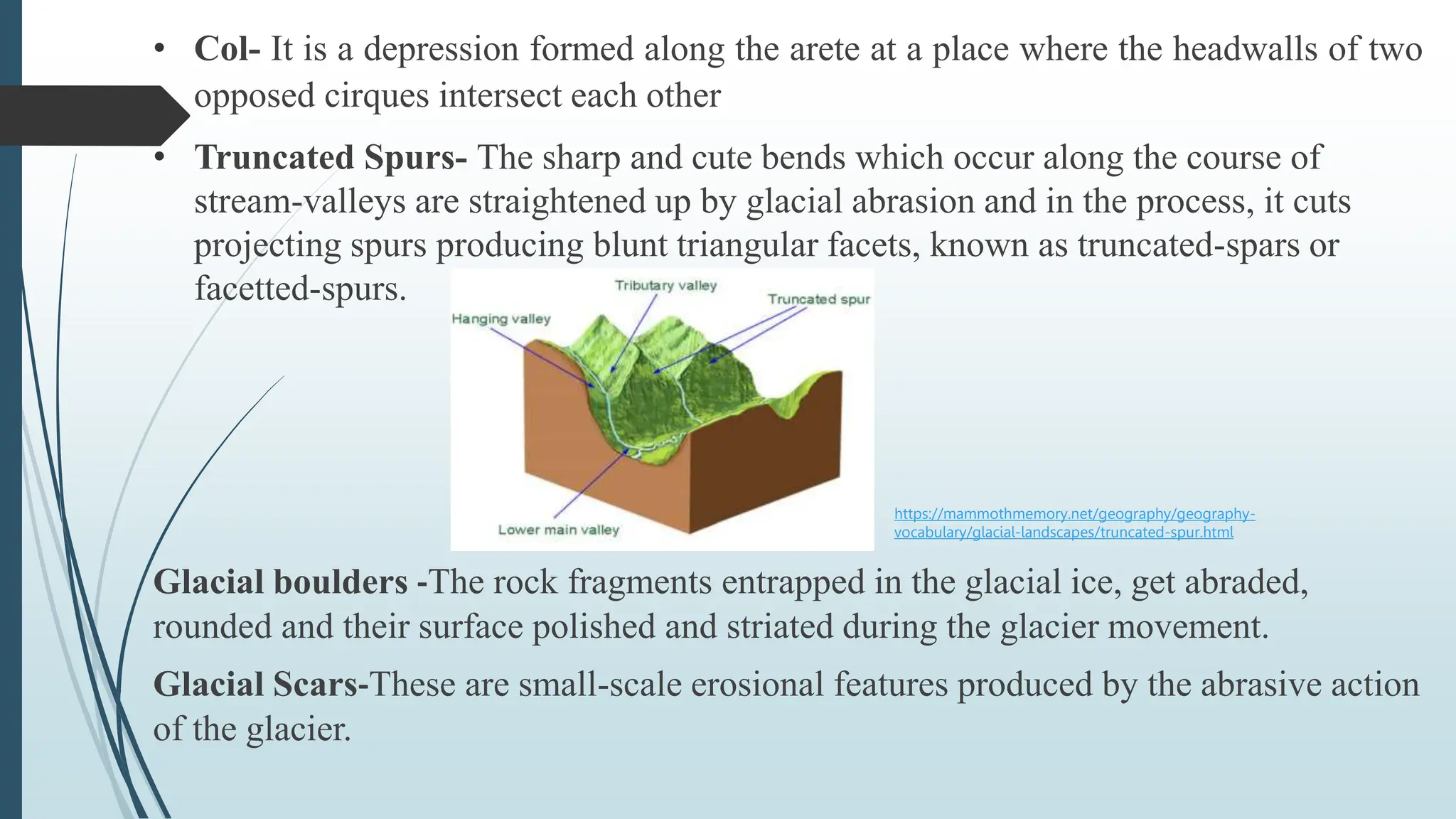 Erosional glacier landforms; ppt.pptx