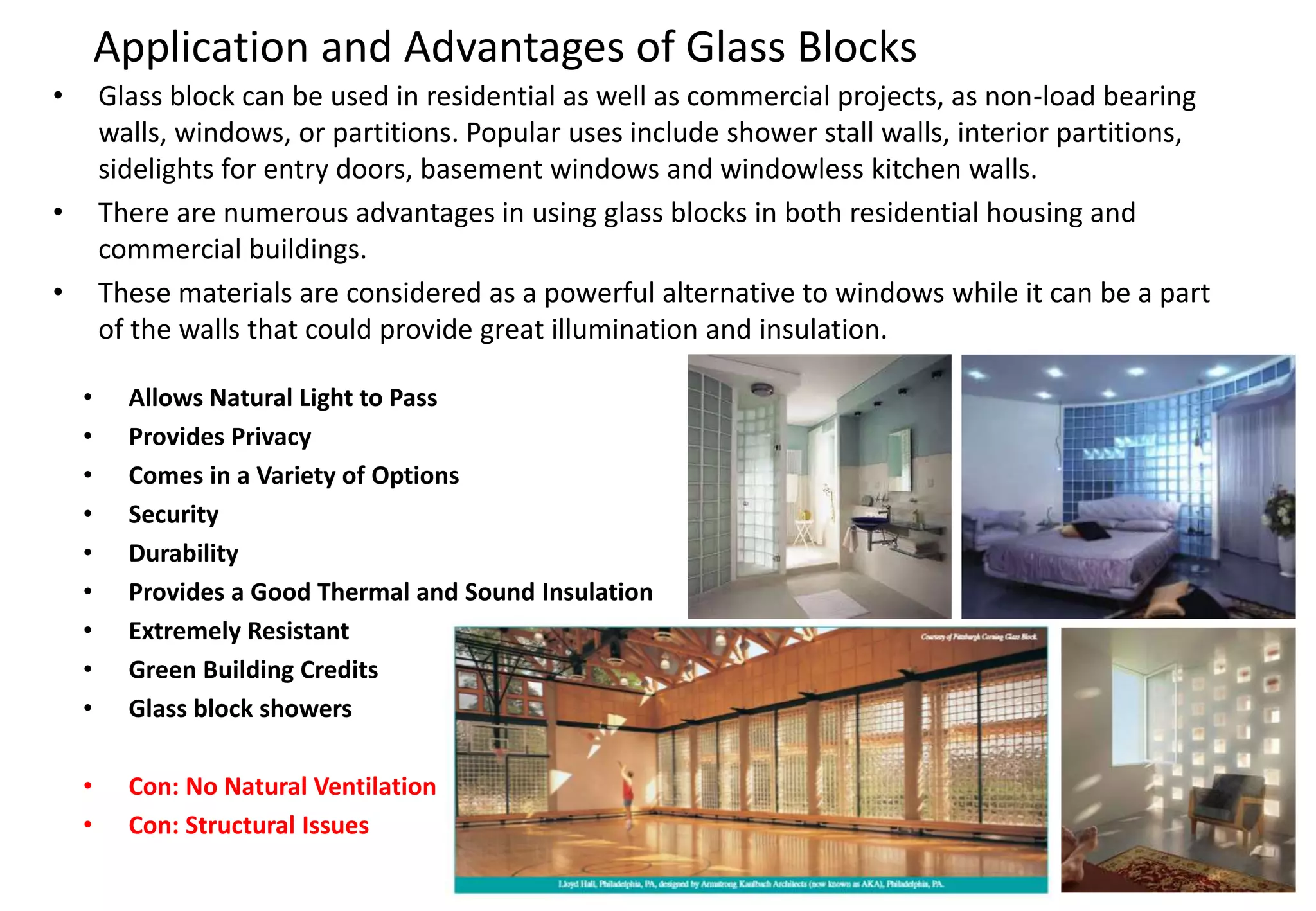 Glass blocks | PPTX