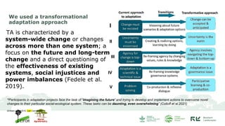 Leveraging the power of forest and trees for transformative adaptation ...