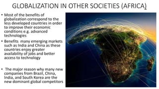 Globalization and society | PPT