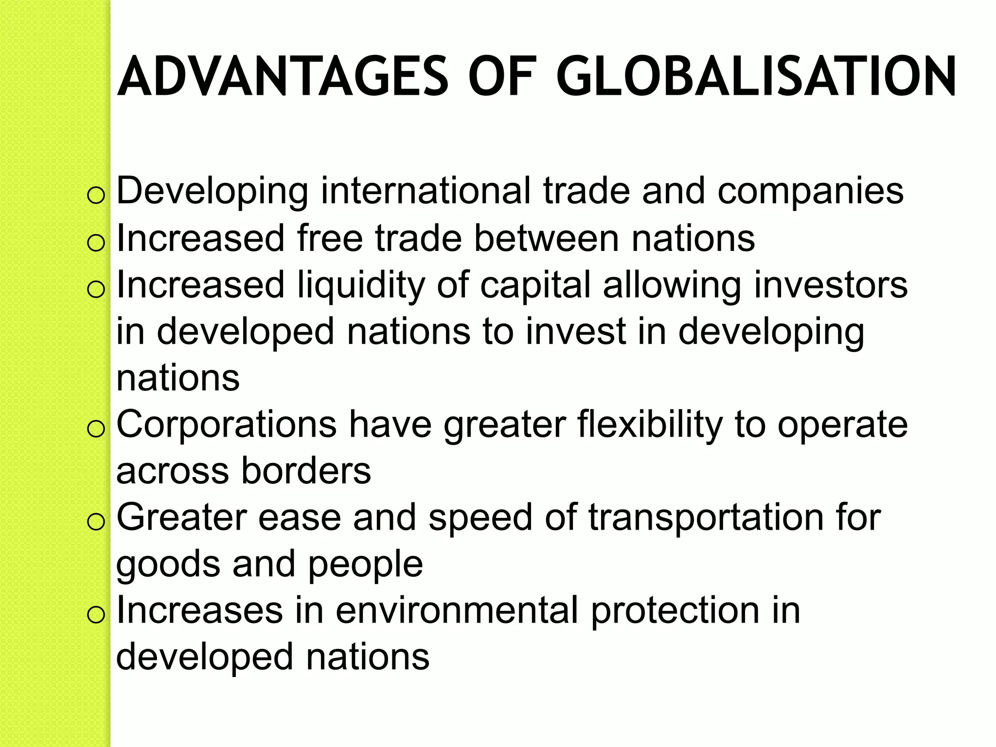 GLOBALISATION | PPTX
