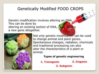GM Crops for long term food and Nutritional Security” | PPT