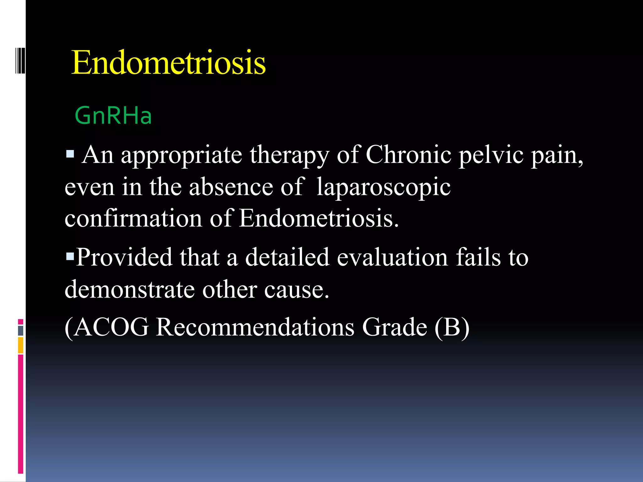 GnRH analogues and addback therapy | PPT