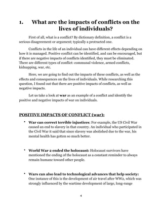 Conflict and Peace | PDF