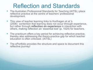 Graduate standards, reflection and e-portfolios - Mary Gallagher - sept ...