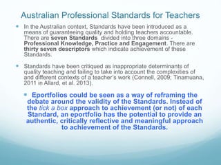 Graduate standards, reflection and e-portfolios - Mary Gallagher - sept ...