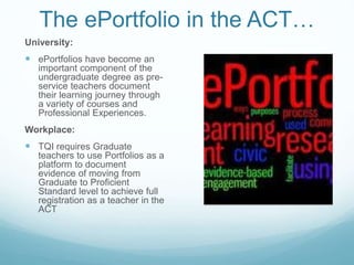 Graduate standards, reflection and e-portfolios - Mary Gallagher - sept ...