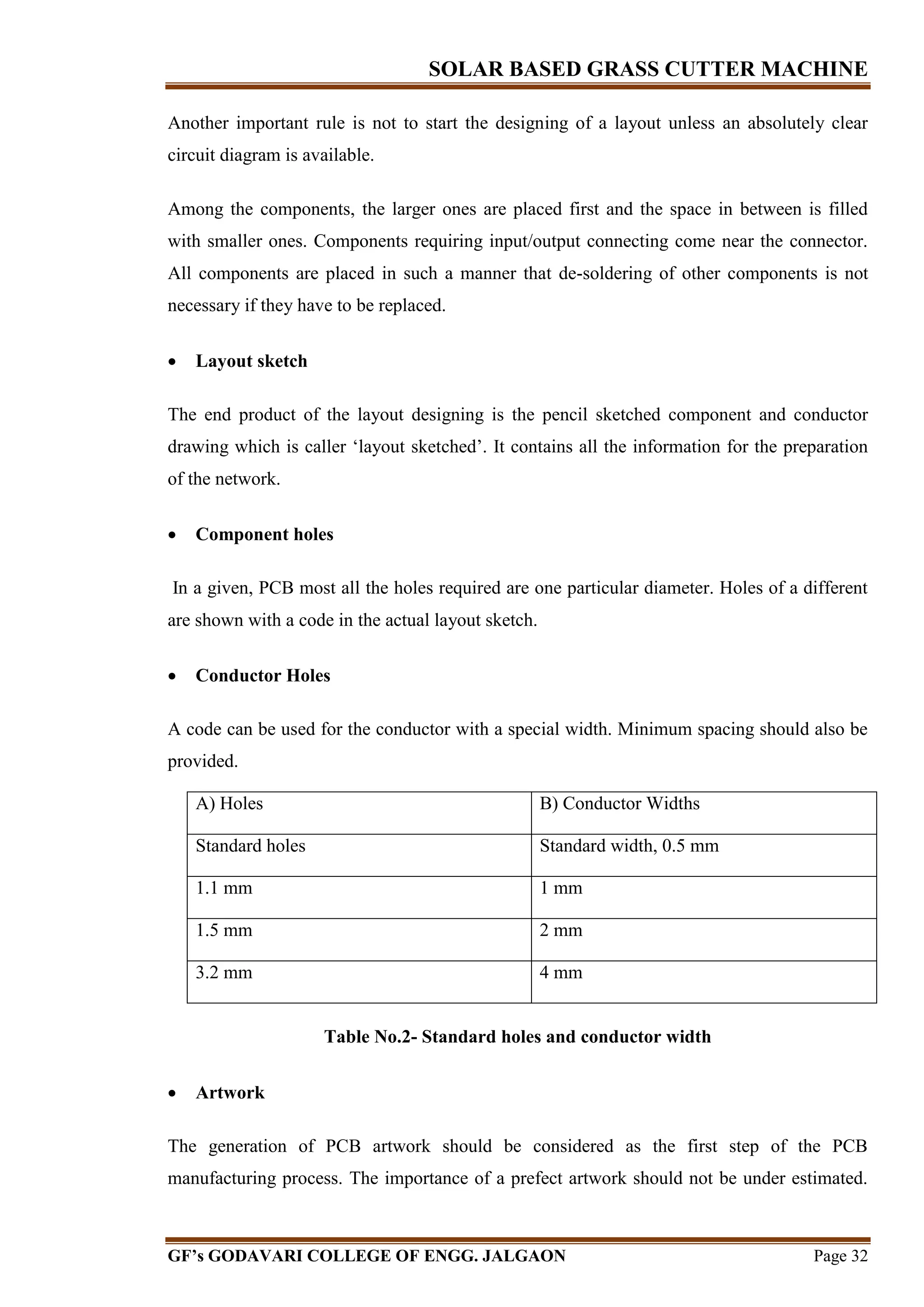 SOLAR BASED GRASS CUTTER MACHINE | PDF
