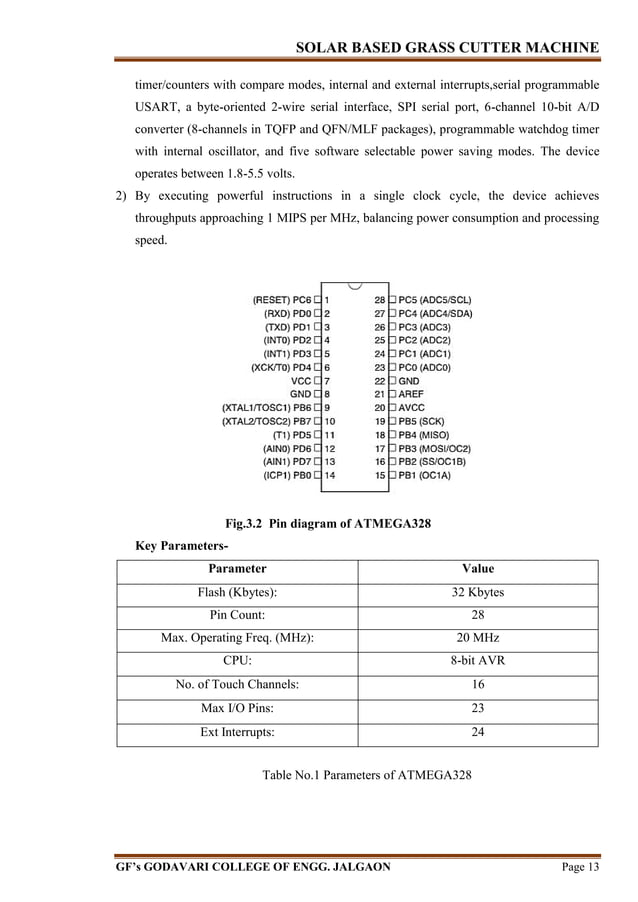 SOLAR BASED GRASS CUTTER MACHINE | PDF