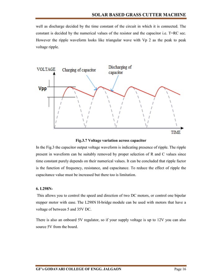 SOLAR BASED GRASS CUTTER MACHINE | PDF