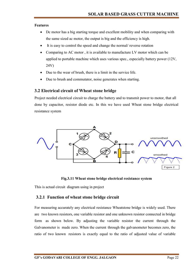 SOLAR BASED GRASS CUTTER MACHINE | PDF