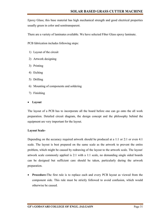 SOLAR BASED GRASS CUTTER MACHINE | PDF
