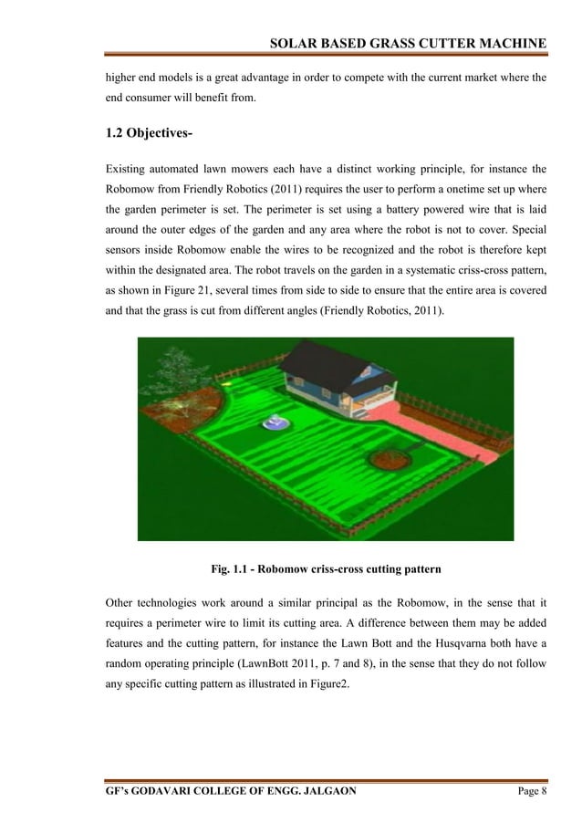 SOLAR BASED GRASS CUTTER MACHINE | PDF