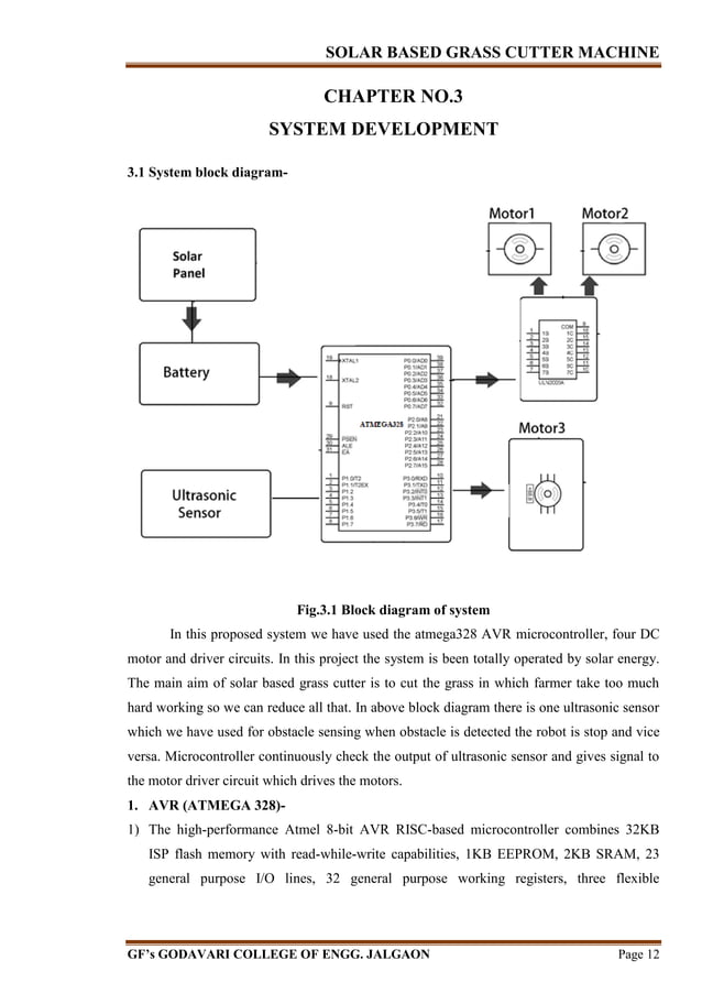SOLAR BASED GRASS CUTTER MACHINE