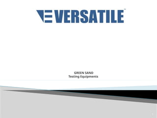 Role of Green Sand In Manufacturing Industry | PPTX