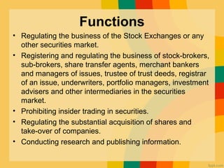 Presentation on:Bangladesh Securities and Exchange Commission | PPT