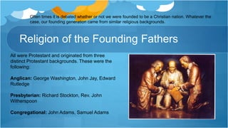 Christianity and America Presentation: Group A | PPTX