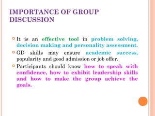 Group discussion | PPT
