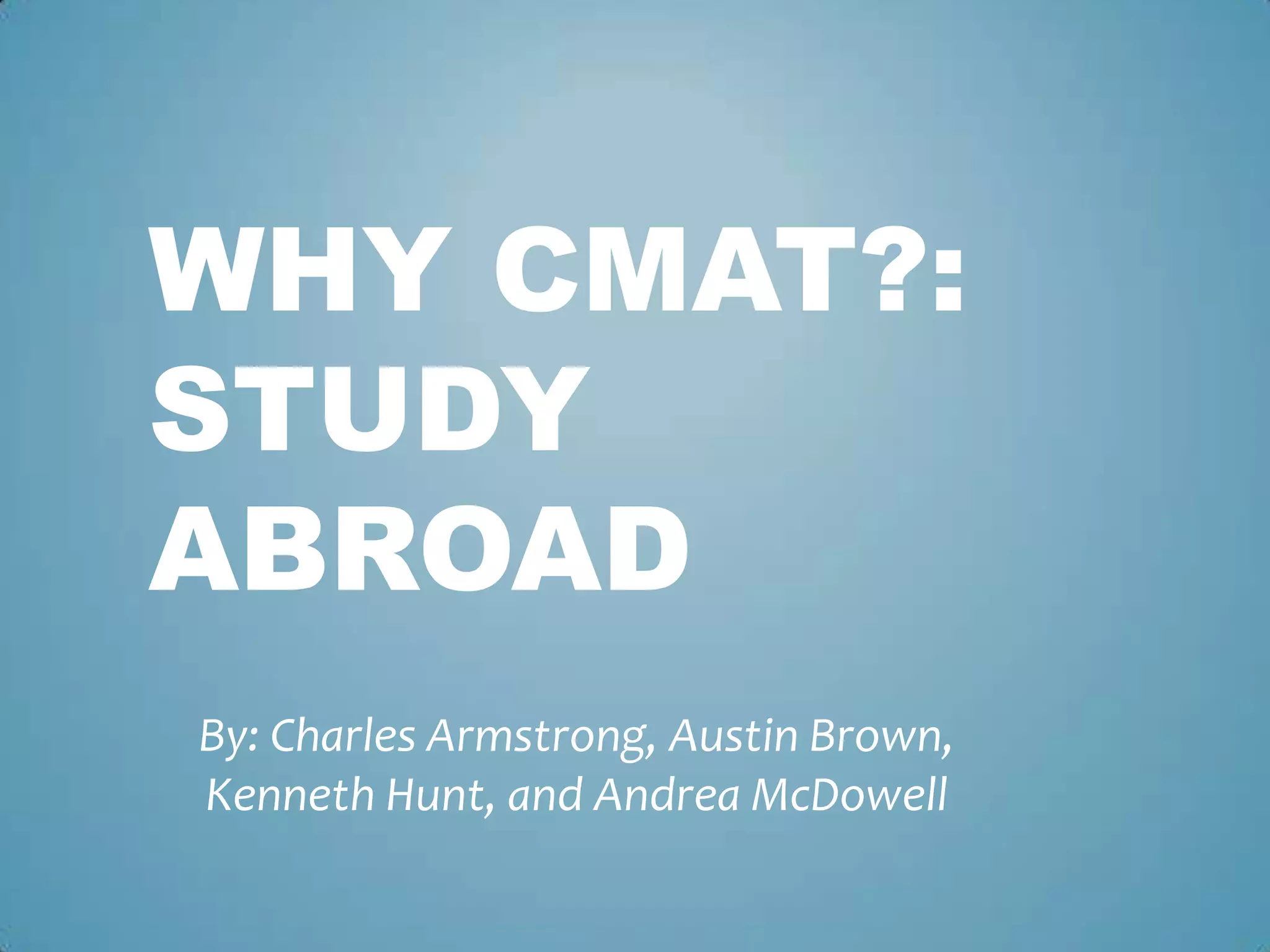 Final group presentation | PPTX