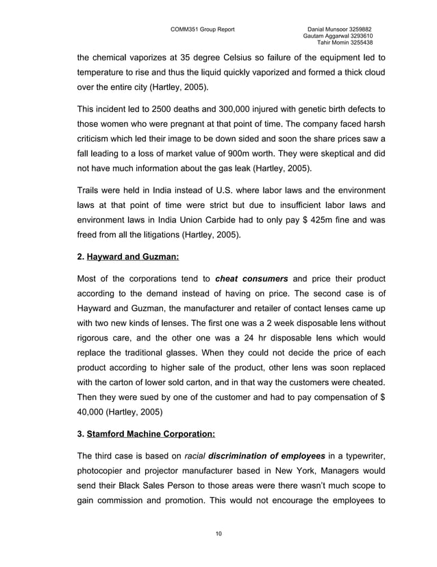 Why Be Ethical ? - Report | PDF