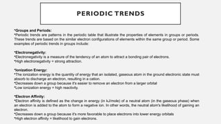 final GRP 6 CHEN 804 The Role of Electronic Configuration in Chemical ...