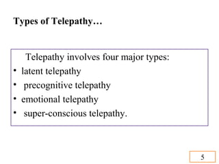 Final gs ch p telepathy madiha ashraf | PPT