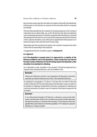 Final guidance note on meeting of the board of directors by ICSI | PDF