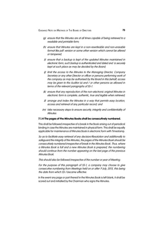 Final guidance note on meeting of the board of directors by ICSI | PDF