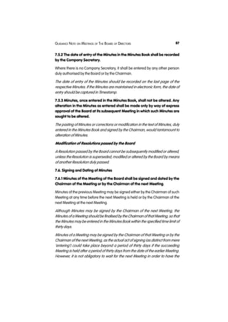 Final guidance note on meeting of the board of directors by ICSI | PDF