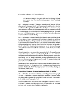 Final guidance note on meeting of the board of directors by ICSI | PDF