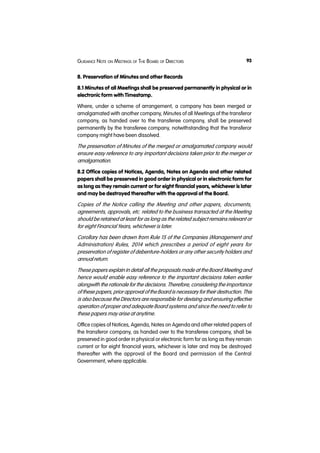 Final guidance note on meeting of the board of directors by ICSI | PDF