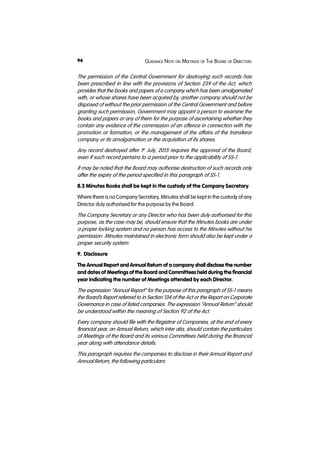 Final guidance note on meeting of the board of directors by ICSI | PDF