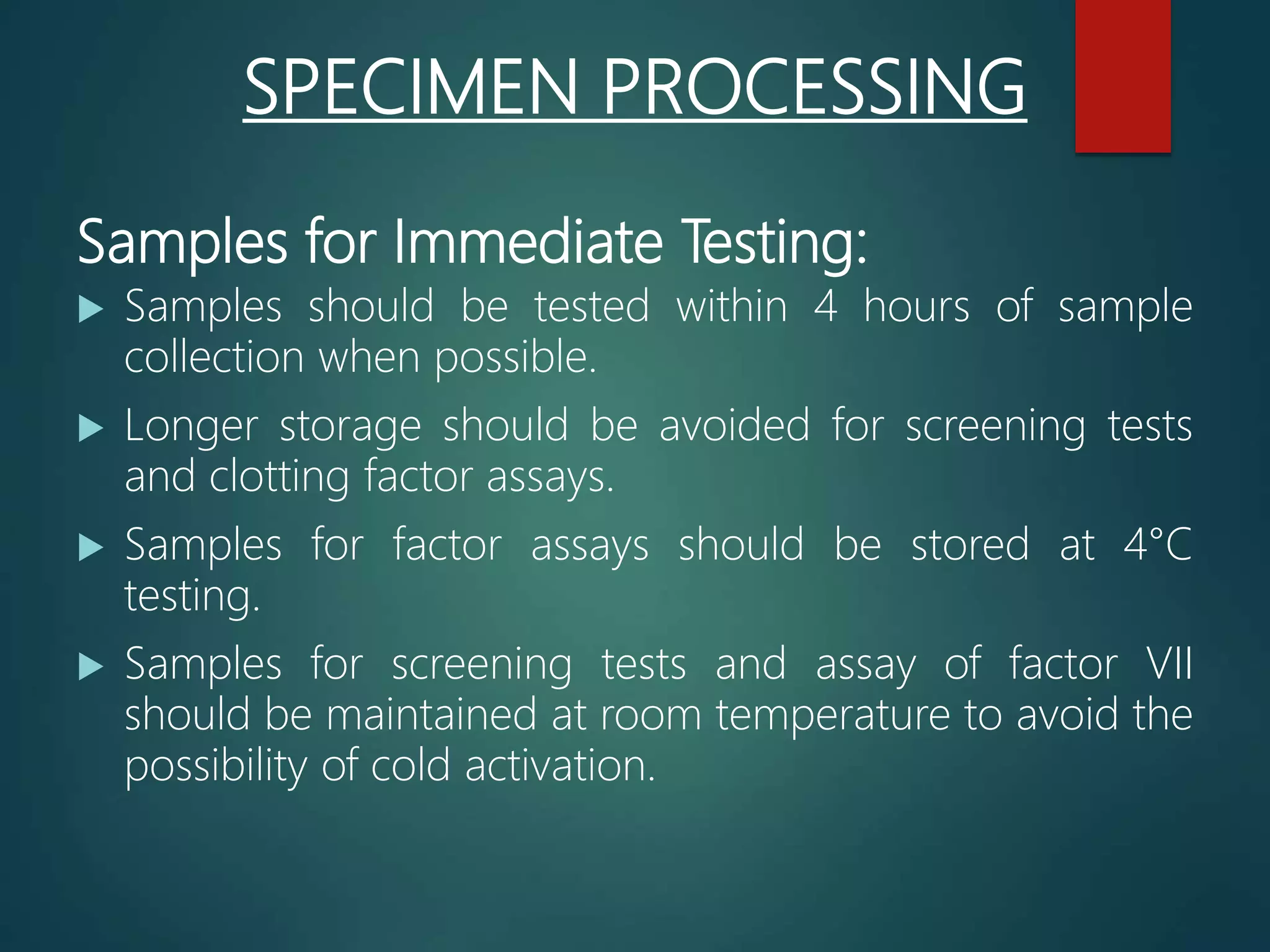 Laboratory investigations in coagulation disorders | PPTX