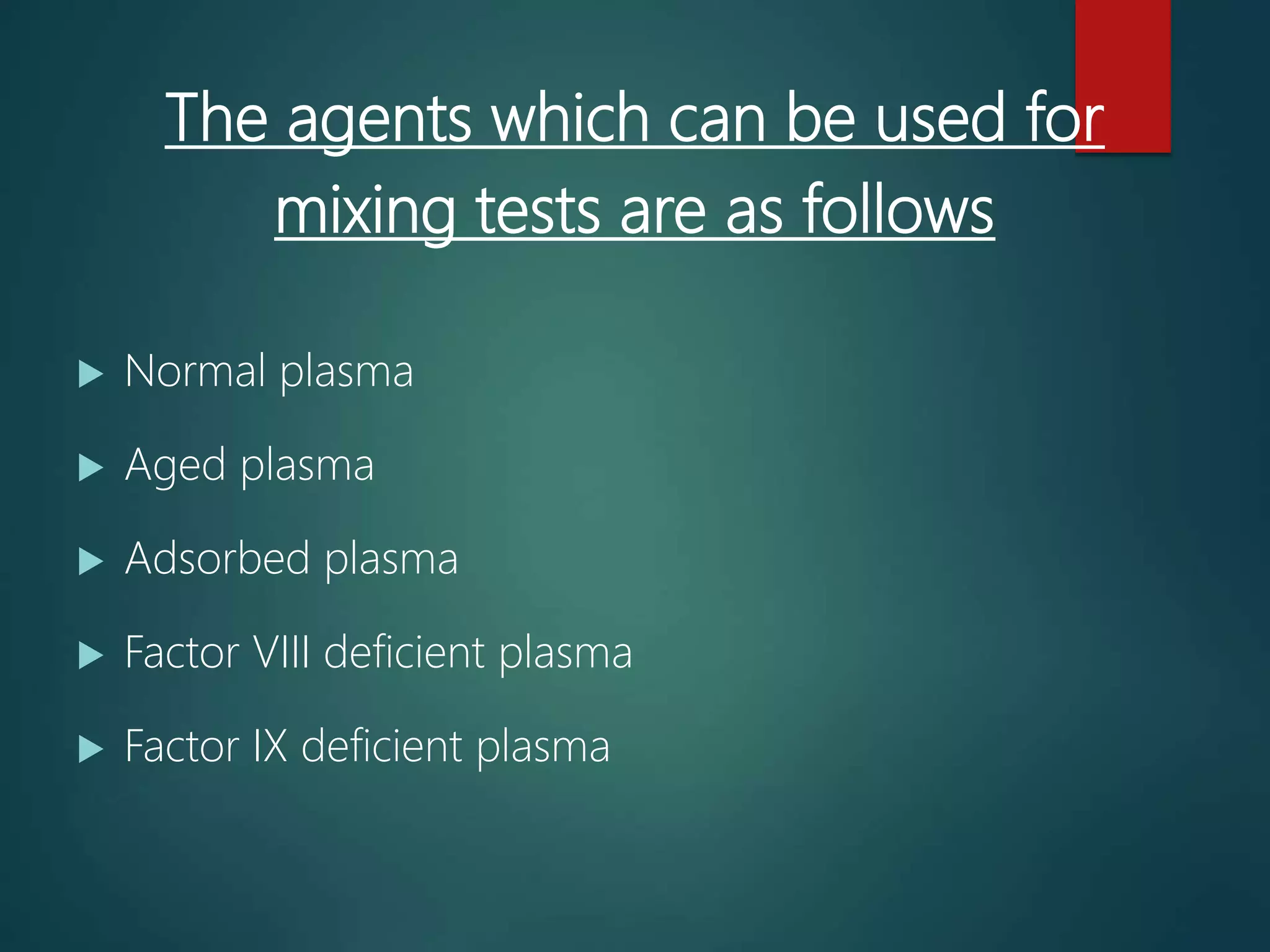 Laboratory investigations in coagulation disorders | PPTX