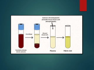 Laboratory investigations in coagulation disorders | PPTX