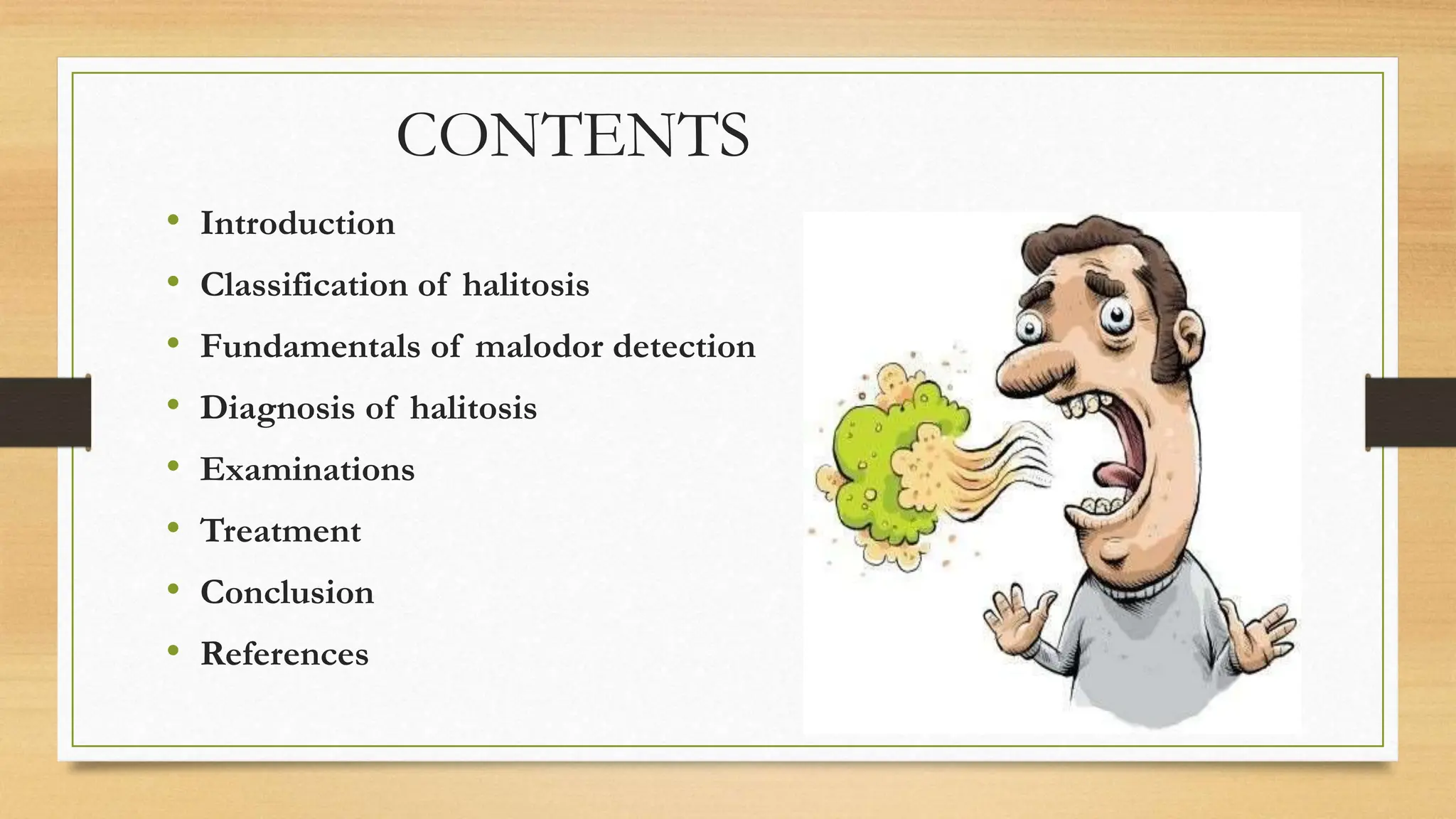 HALITOSIS_ diagnosis and management of halitosis | PPTX