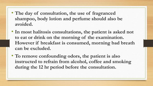 HALITOSIS_ diagnosis and management of halitosis | PPTX | Ear, Nose and ...
