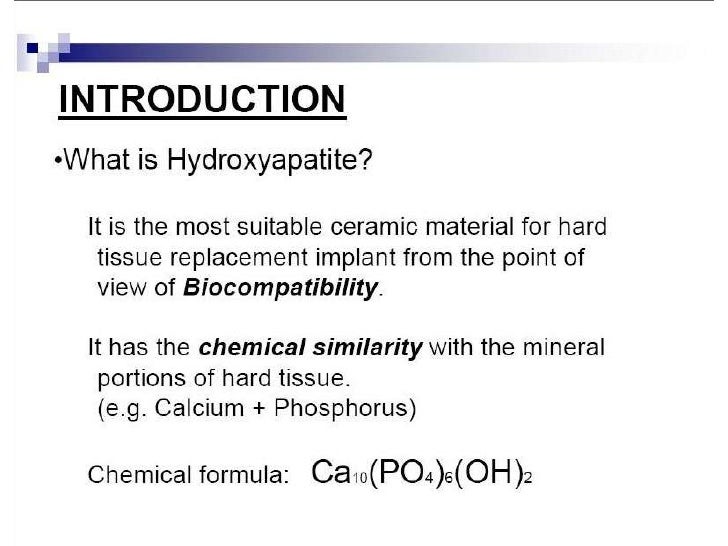 Hydroxyapatite, Younes Sina