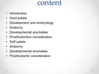 hard and soft palate | PPTX