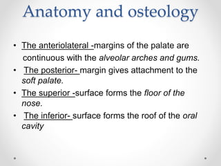 hard and soft palate | PPTX