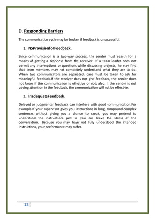 effective communication skills | DOCX