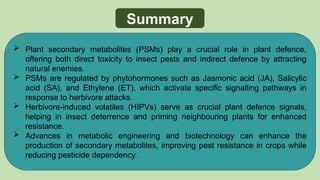 Insect Induced Plant Defence Machanism PPT | PPTX