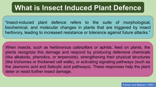 Insect Induced Plant Defence Machanism PPT | PPTX
