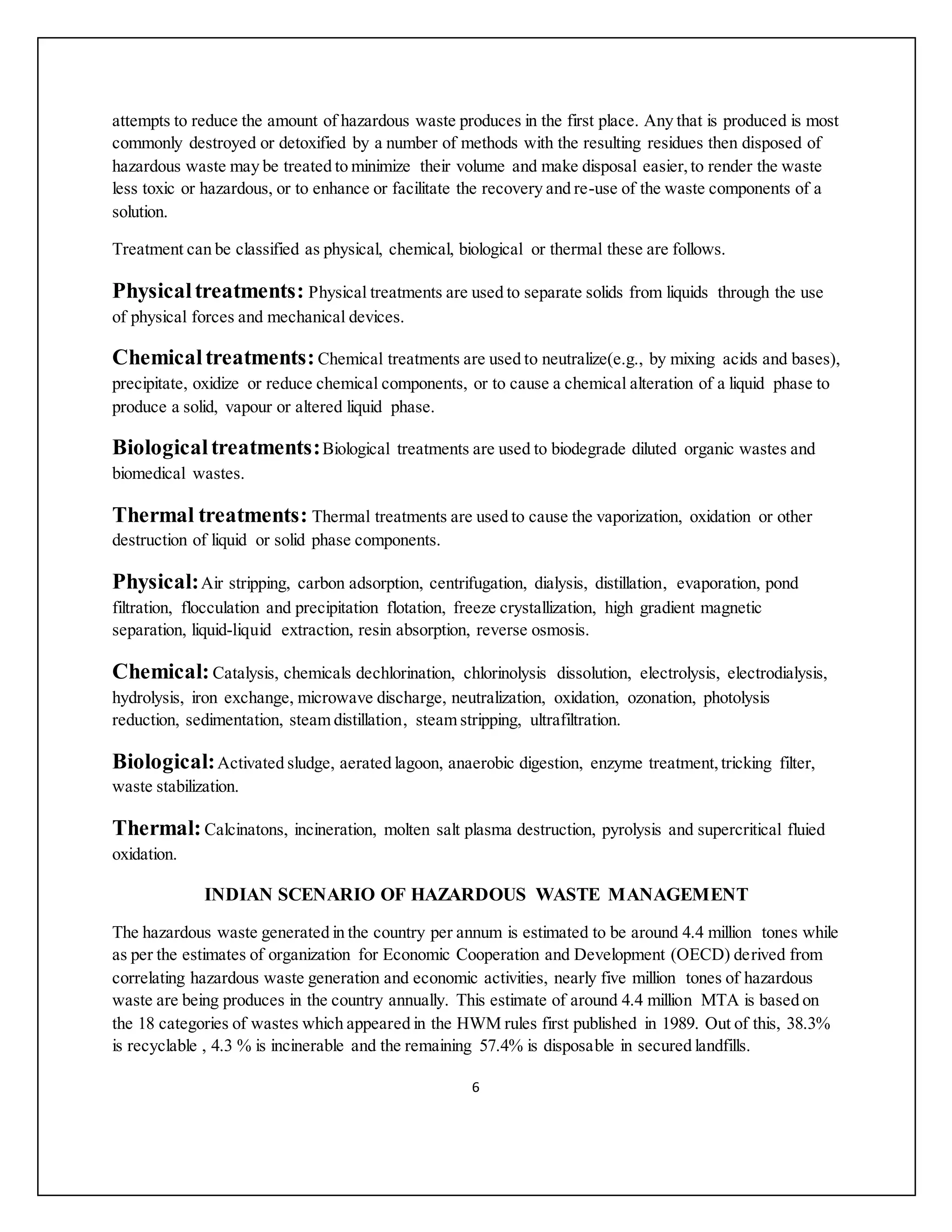 hazardous waste Management | DOCX