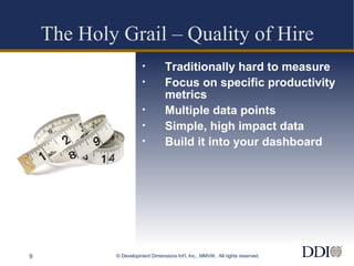 Measuring Quality of Hire | PPT | Human Resources | Business