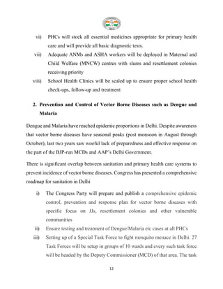 Draft Roadmap to Improve Primary Education & Health in Delhi | PDF