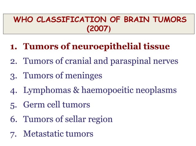High Grade Glioma | PPTX | Brain and Nervous System Disorders ...
